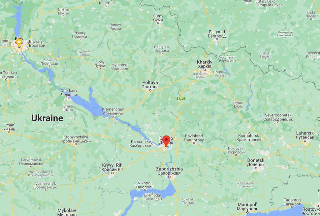 map of ukraine dnipro city city ukraine ukraine map