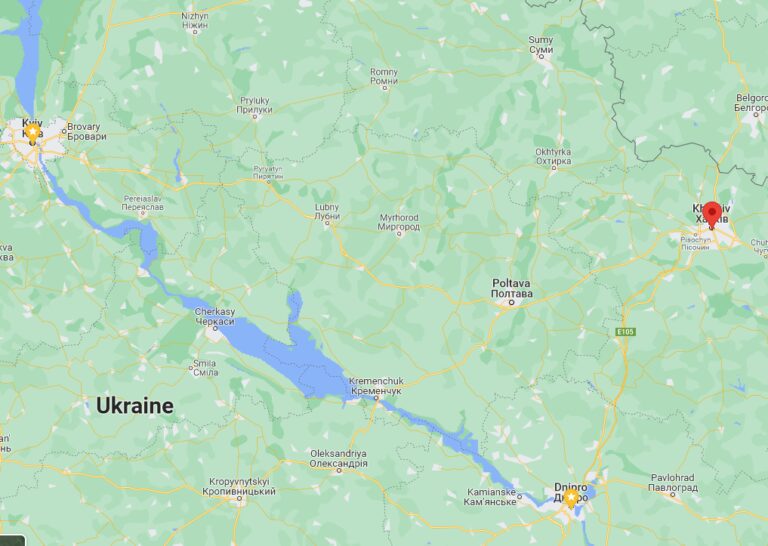 kharkiv city ukraine ukraine map